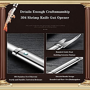 Shtain 5 in 1 Multifunctional Shrimp Line Fish Maw Knife - Multifunction Fish Scaler Remover,Multipurpose Shrimp Line Knife,Shrimp Deveiner Tool (3pcs) (001)