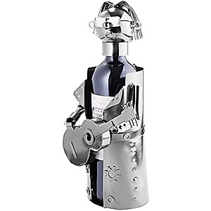 BRUBAKER Wine Bottle Holder Rockstar Guitarists, Guitar Player - Decoration