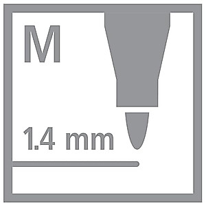 STABILO Metallic Premium Felt Tip Pen Pen 68 Metallic - Tin of 6 - Assorted Colours