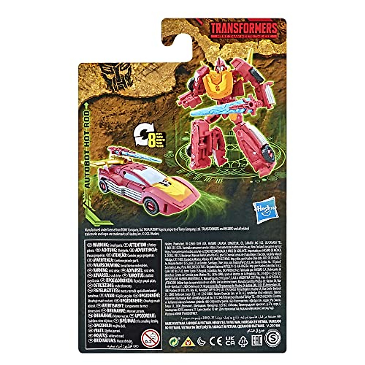 Transformers Toys Generations War for Cybertron: Kingdom Core Class WFC-K43 Autobot Hot Rod Action Figure - Kids Ages 8 and Up, 3.5-inch