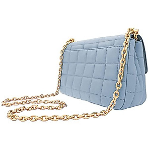 Michael Kors Ladies SoHo Large Quilted Leather Shoulder Bag - Pale Blue