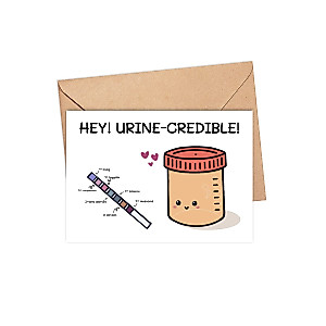 LissiArt97 Urine Credible Card - Thank You Card For Doctor Nurse Nephrologist Healthcare Worker Medical - Urologist Card - Cute Medical Card - Greeting Card