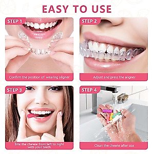 KISEER 48 Pcs Colorful Orthodontic Aligner Chewies for Aligner Chompers Aligner Trays Seaters, 6 Color