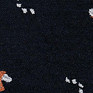 SAFAVIEH Chelsea Collection Accent Rug - 2'9" x 4'9", Black, Hand-Hooked French Country Wool, Ideal for High Traffic Areas in Entryway, Living Room, Bedroom (HK56B)