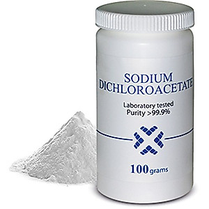 DCA - Sodium Dichloroacetate 100g Powder, Purity >99.9%, Made in Europe, by DCA-LAB, Certificate of Analysis Included, Tested in a Certified Laboratory, Buy Directly from Manufacturer, 3.5oz