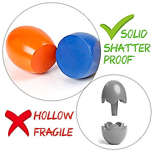 WOSTOO Toddler Crayons, 9 Colors Egg Crayons Palm Grasp Crayons for Kids Non Toxic Paint Washable Crayons Toys for Children Baby Boys Girls