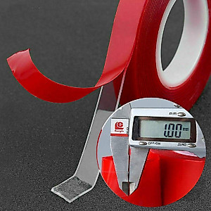 33ft Clear Mounting Tape - Acrylic Adhesive Double Sided Adhesive Foam Tape 10m X 10mm Weatherproof Heavy Duty Glue, Heat Resistant Perfect for LED Light Strip Aluminum Channel