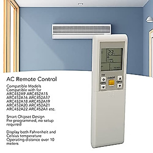 Replacement Remote Control for Daikin, Universal Air Conditioner Remote Control for ARC452A9 ARC452A15 ARC452A16 ARC452A17 ARC452A18 ARC452A19 ARC452A20 ARC452A21, etc.
