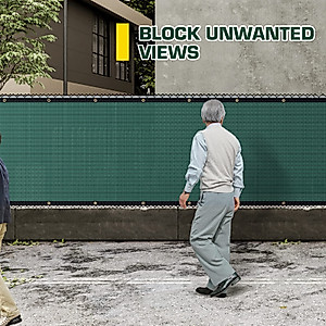 SEKKVY 4' x 50' Privacy Screen Fence, 90% Blockage Mesh Shade Net Cover for Garden, Wall, Chain Link Fence