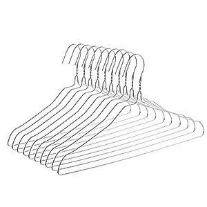 Mr. Pen- Wire Hangers, 10 Pack, Metal Hangers, Wire Hangers for Clothes, Wire Coat Hangers, Metal Clothes Hanger, Silver Hangers, Shirt Hangers, Slim Hangers, Thin Hangers, Standard Hangers