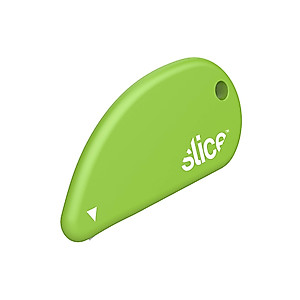 Slice Ceramic Blade Safety Cutter, Opens Clamshell Packaging, Green & 10515 Mini Box Cutter, Ceramic Blade Locks Into Position, Right or Left Handed Mini Cutter, Keychain Box Opener, 1 Mini Cutter