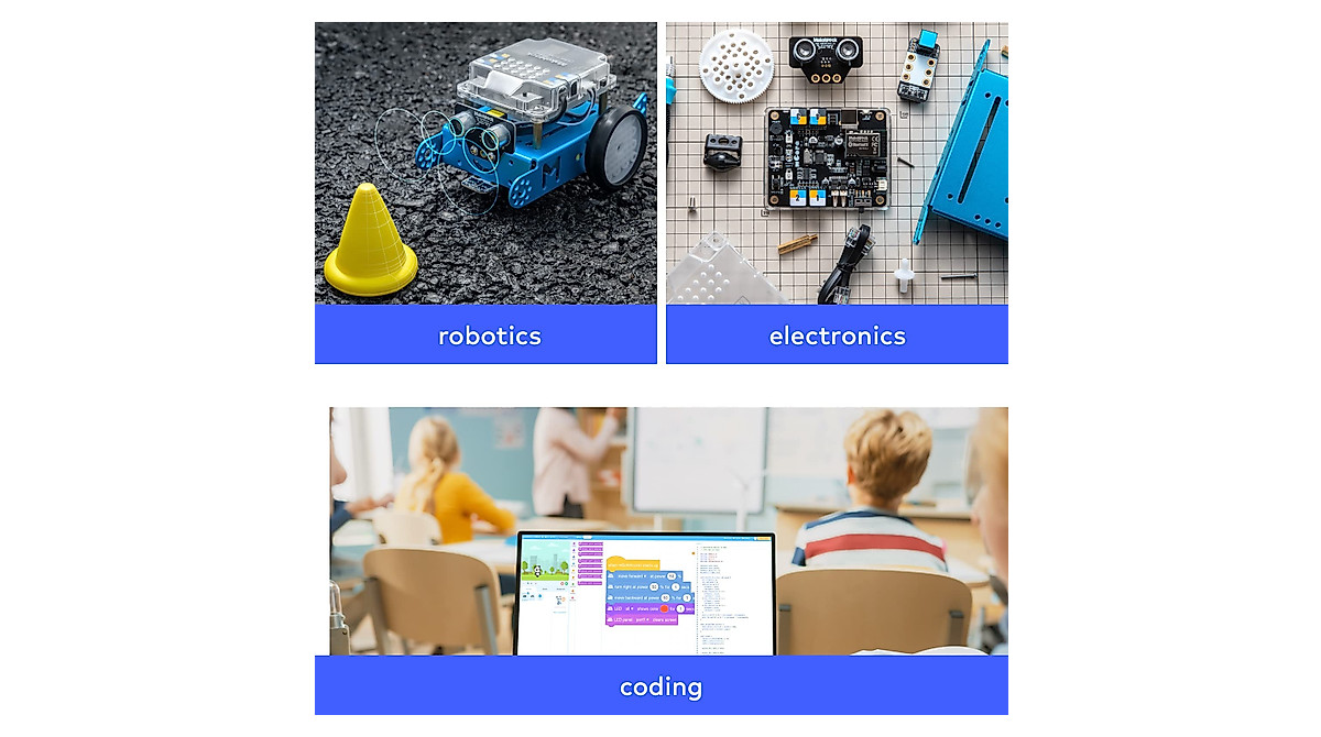 Makeblock mBot Robot Kit with Light & Sound Add-on for Kids