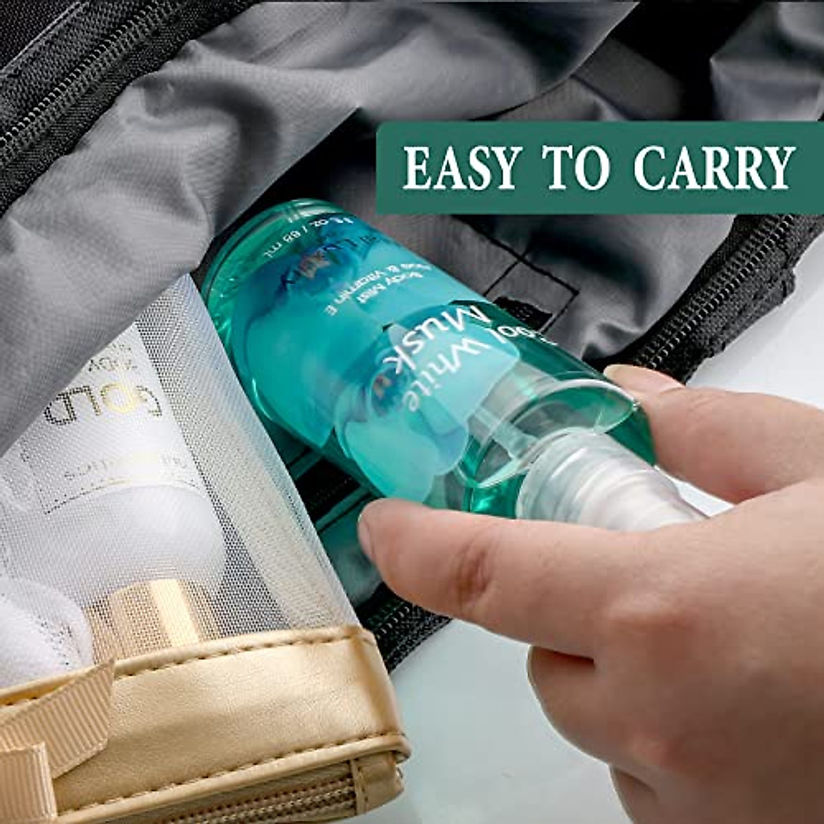 Vital Luxury Body Mist Set, Travel Size Spray Bottle, Long Lasting Perfume Gift Sets, Fragrance Mist for Men & Women, Cool White Musk, Pack Of 2, 3 Fl Oz Each