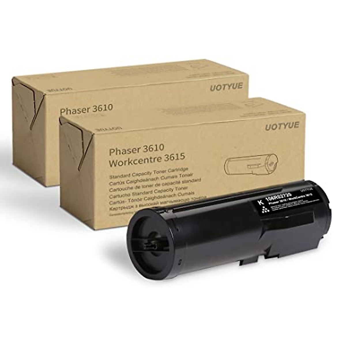 Phaser 3610/Workcentre 3615 Black Standard Capacity Toner Cartridge 106R02720 - UOTY Compatible 2 Pack 106R02720 Toner Replacement for Xerox WorkCentre 3615 3615DN 3615DNW DocuPrint P455DW Printer