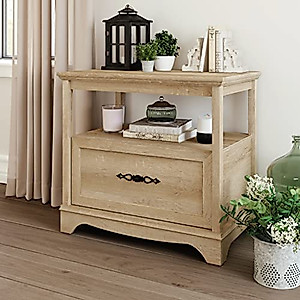 Sauder Adaline Cafe Lateral File, L: 33.11" x W: 20.23" x H: 29.92", Orchard Oak Finish