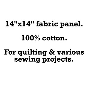 Fabric Panel 14"X14" Winter Raccoon 100% Cotton Quilting Panel Square AM317