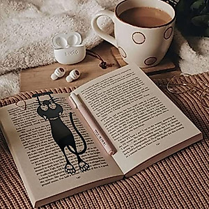 Curious Cat Bookmark for Cat Lovers - Locate Reading Progress with Cute Cat Paws Cute Cat Bookmarks 3D PVC Cat Book Markers Cartoon Animal Book Marks for School Office Home Supplies (2pcs)