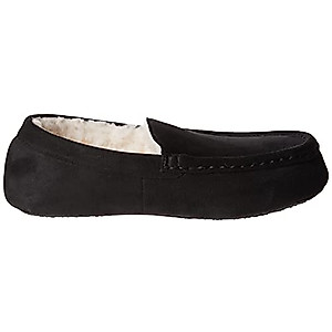 Amazon Essentials Women's Moccasin Slipper, Black, 7