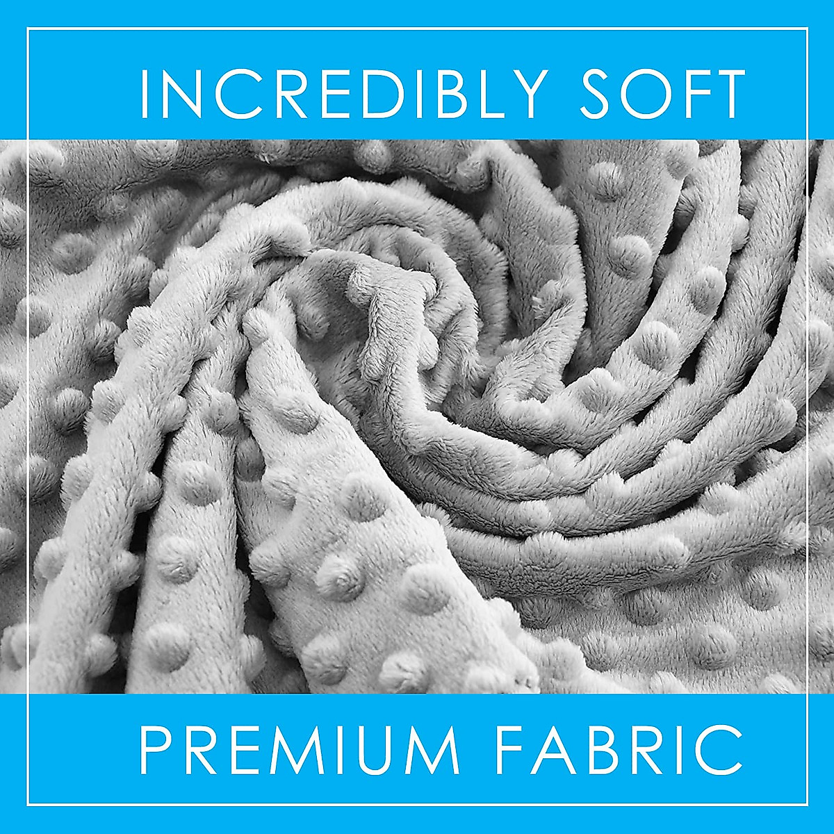 Grow Wild Baby Blanket 30x40 Inch | Super Soft & Plush Minky for Boy or Girl | 2-Pack of Travel, Nursery, Stroller, Swaddle or Receiving Blankets | Double Layer Dotted with Stars & Moons