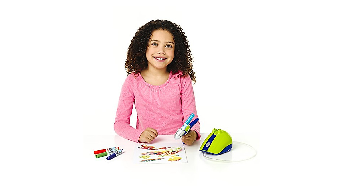 Crayola Air Marker Sprayer Kit: Easy Motorized Airbrush Fun for Kids