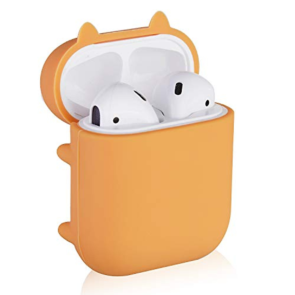 Jowhep Case for AirPod 2/1 Cartoon Design Cute Silicone Cover with Keychain Fashion Funny Shockproof Soft Protective Skin for Air Pods 2&1 Girls Boys Kawaii Shell Cases for AirPods 1/2 Sleeping Dog