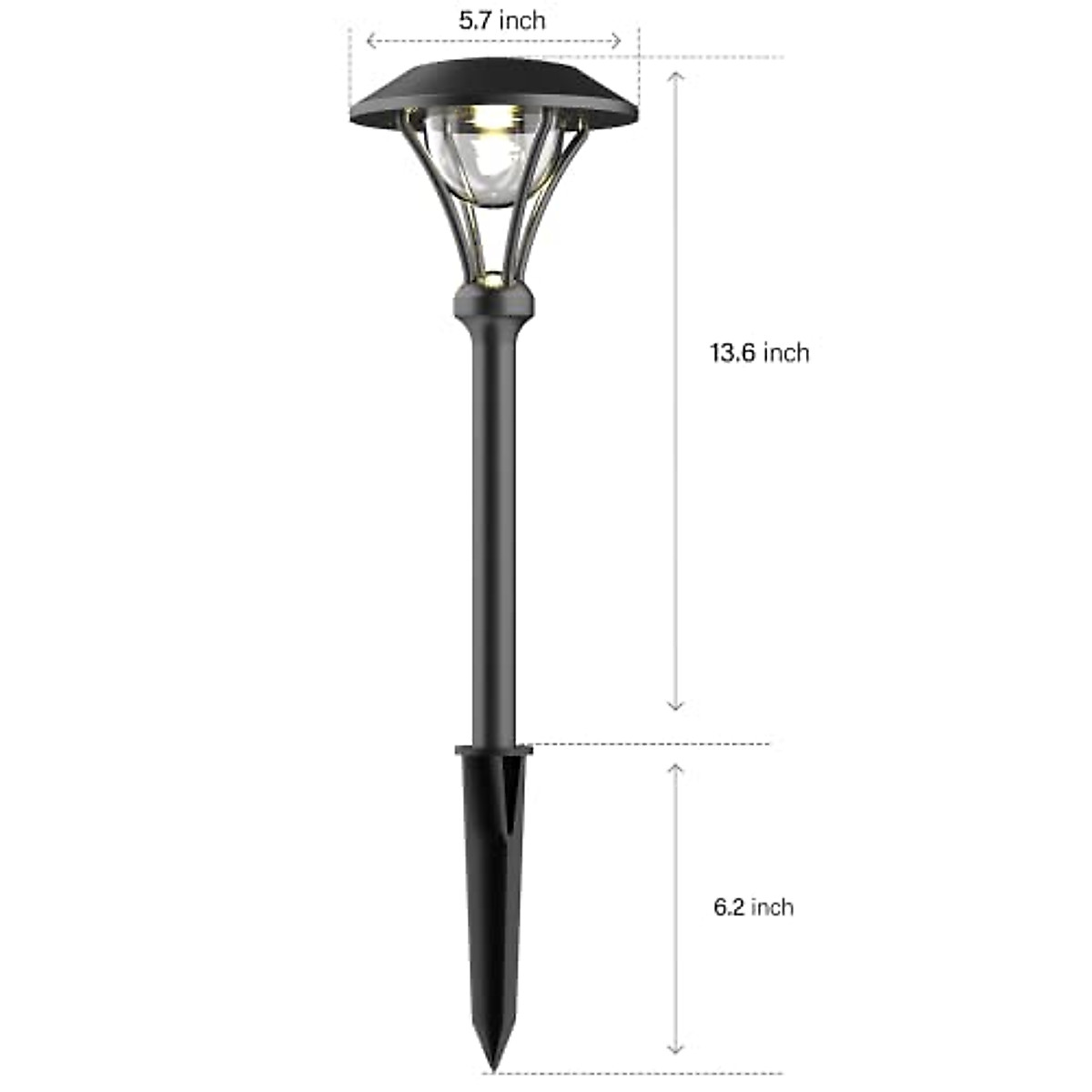 Malibu Celestail LED Pathway Light LED Low Voltage Landscape Lighting Garden Light for Driveway, Yard, Lawn, Pathway, Garden 8406-2104-01