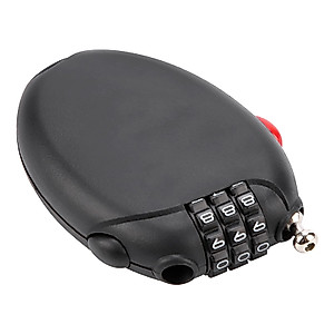 Retractable Cable Locks for Luggage, 3 Digit Combination Padlock Lock Adjustable Steel Security Wire Combo Password Baggage Locks Bike Travel Ski Snowboard Stroller Backpacks Cycling Helmets Suitcase