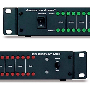 American Audio MKII DB Sound Volume LED Display Monitor Device for Amp Rack
