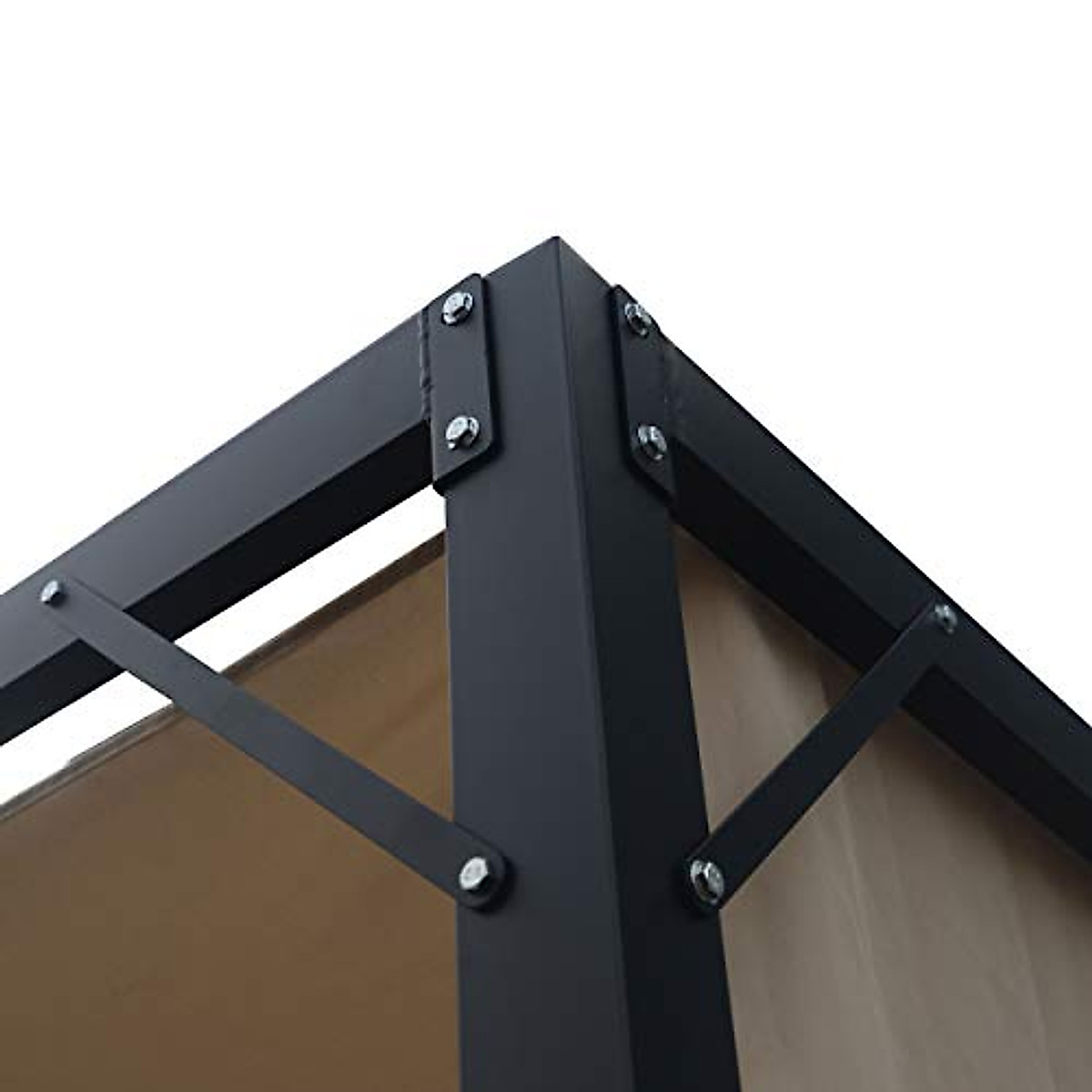 Christopher Knight Home Wendy Outdoor Steel Framed 10' Gazebo, Beige/Black