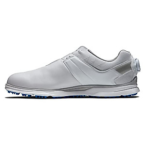 FootJoy Men's Pro|SL Boa Golf Shoe, White/White/Light Blue, 11