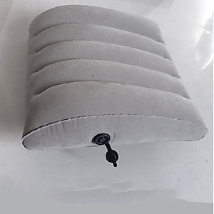 MYRRHE Travel Pillows， Portable Ultralight Inflatable Pillow PVC Sleep Cushion Office Travel Bedroom Hiking Collapsible Waist