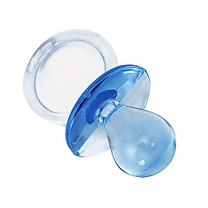 Adorox 2.5'' Blue Acrylic Baby Pacifier Shower Favor (Blue (36 Pieces))