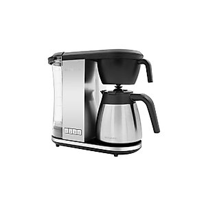 Bonavita Enthusiast 8 Cup Drip Coffee Brewer, Pour Over, SCA Certified Coffee Machine with Thermal Carafe, Stainless Steel Panel, Removable Reservoir