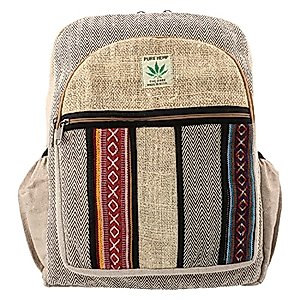 large hemp backpack, hippie backpack, trekking backpack, traveling backpack, nepali backpack, himalayan backpackge (BG-013-LRG)