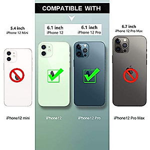 luolnh Gold Glitter Sparkle Case Compatible with iPhone 12 and iPhone 12 Pro 6.1 Inch (2020 Release) Marble Design Shockproof Soft Silicone Rubber TPU Bumper Cover Skin Phone Case-Abstract Mint