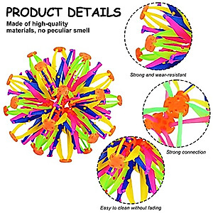 AGSIXZLAN 2pcs Breathing Ball Magic Expandable Ball,Colorful Hand Catch Expansion Ball for Kids Adult,Expanding Ball Toy Sphere Ball,Stress Relief Anti Anxiety Toy