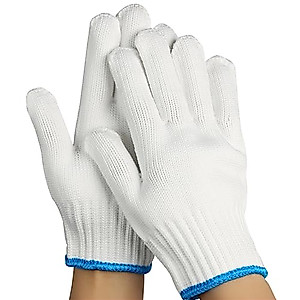 GRIMSON Working Gloves - 3 Pairs of Nylon Safety Gloves for Men and Women - Durable and Versatile for Various Applications