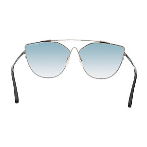 Tom Ford Butterfly Sunglasses TF563 Jacquelyn-02 14X Ruthenium/Black 64mm FT0563