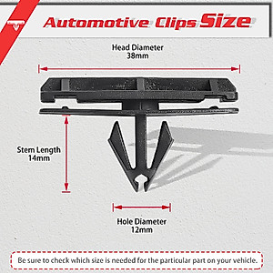 OTUAYAUTO 30PCS Fender Flare Clip - Rocker Moulding Clip Replacement for Jeep Wrangler JK & Unlimited JK 2007-2019, Replace OEM: 68039280-AA