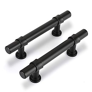 goldenwarm 15Pack Black Cabinet Handles 3inch Black Cabinet Pulls Matte Black Drawer Pulls Vintage Kitchen Cabinet Handles Dresser Handles