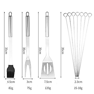 Stainless Steel Grill Portable Oxford Bag 20-Piece Set BBQ BBQ Tool Set Outdoor Home Perfect Barbecue Gift for Men