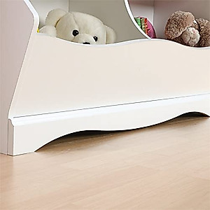 Sauder Pogo1 shelves Bookcase/footboard, Soft White finish