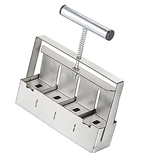 Irfora Handheld Soil Blocker 2-Inch Soil Block Maker Soil Blocking Tool with Dibbles Dibbers for Garden Prep