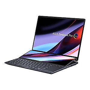EXCaliberPC 2023 ASUS Zenbook Pro 14 Duo OLED UX8402VV-PS96T (Intel Core i9-13900H, 32GB RAM, 1TB NVMe SSD, NVIDIA GeForce RTX 4060, 14.5" OLED Touch Display, Windows 11) Touchscreen Laptop