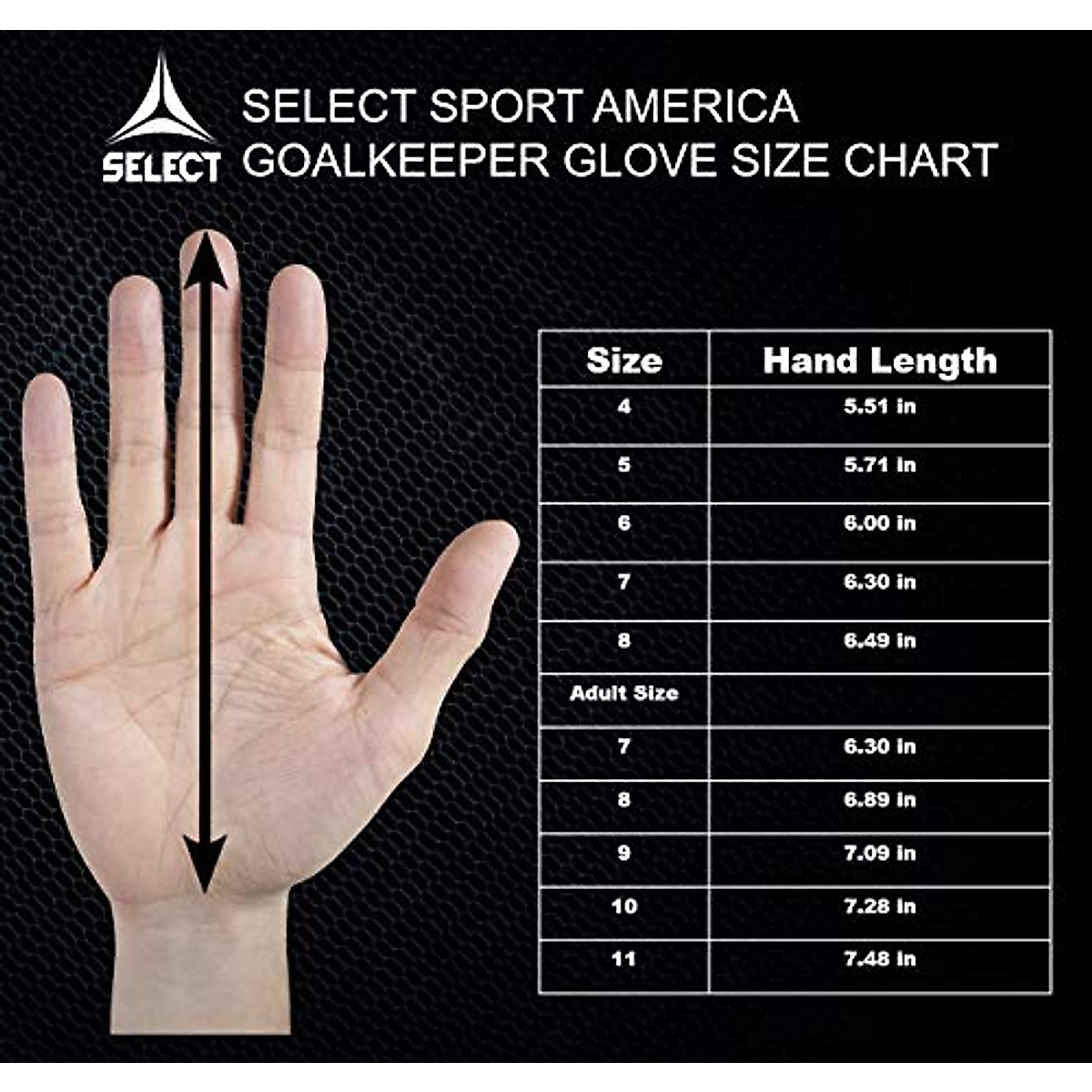 SELECT 03 Youth Protec HG V20 Goalkeeper Glove with Finger Protection, Size 5