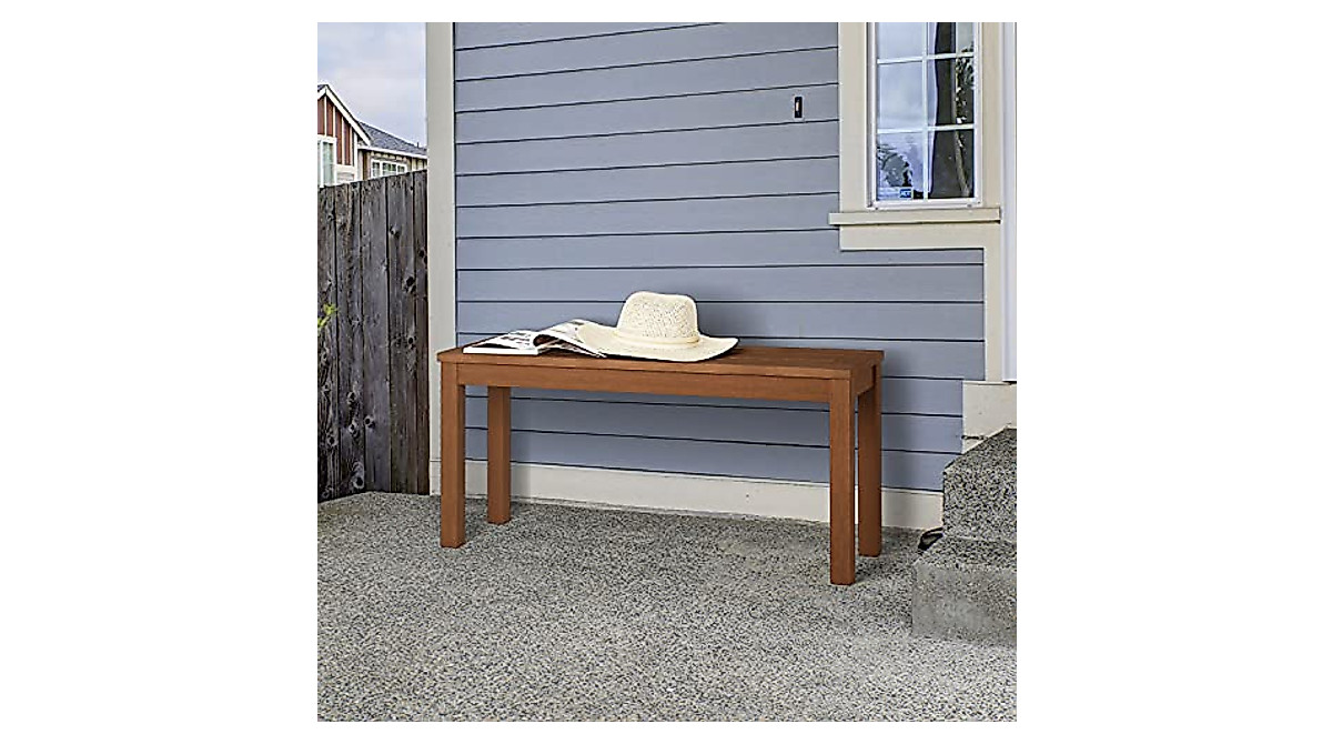 Furinno Tioman Outdoor Backless Bench for Patio & Garden