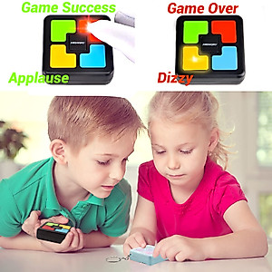 YALAOBAN Memory Game,2 Pack,Brain Games,Memory Training Puzzle Toy,Handheld Games Flashing Cube,for Kids,Teens and Adults
