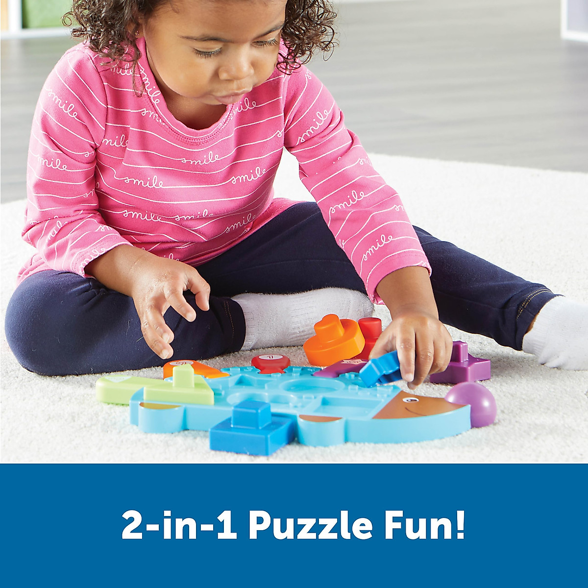 Learning Resources Spike the Fine Motor Hedgehog Puzzle Playmate - 11 Pieces,Ages 18+ months Fine Motor Game, Color and Shape Recognition Toddler Montessori Toys