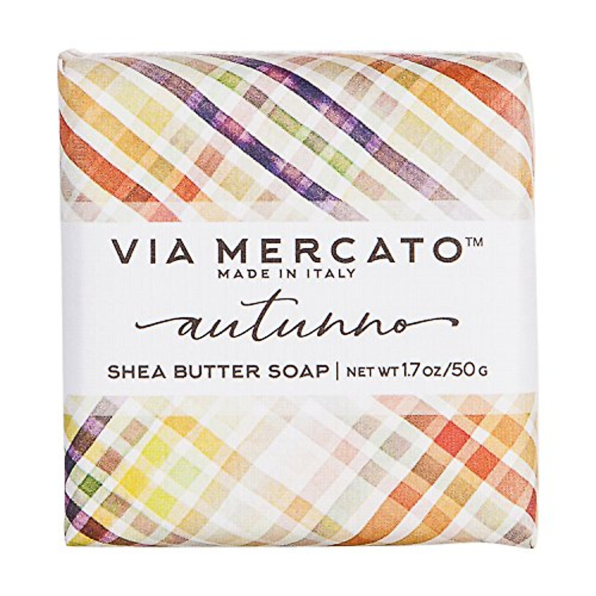 Via Mercato Natale Shea Butter Soap Boutique Luxury Gift Box (Set of 4, 50g Each) - Autunno