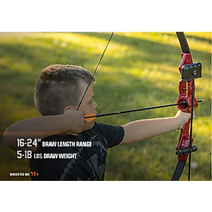 Bear Archery Flash Bow Set for Youth, Ambidextrous, Yellow